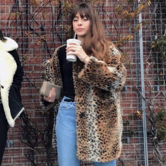 Brandy Melville | Jackets & Coats | Brandy Melville Leopard Print Mica ...